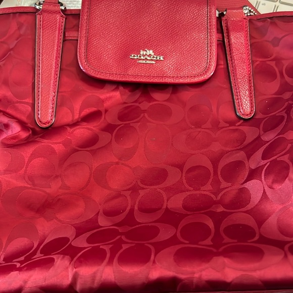 Bags | Coach Red Bag Shown On Live | Poshmark